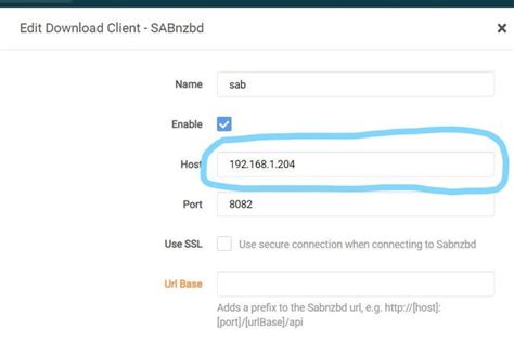 Arrs Use Localhost Vs Ip Address Setup Rsynology