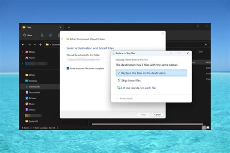 windows 11 is not asking to replace or skip files when copying