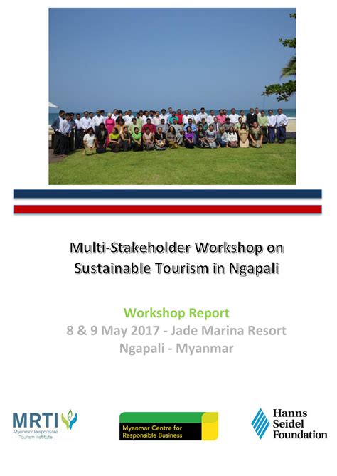 Hanns Seidel Foundation Myanmar Publications Workshop Report Multi Stakeholder Workshop On