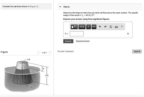 Consider The Oak Block Shown In Figure 1 Part A Determine