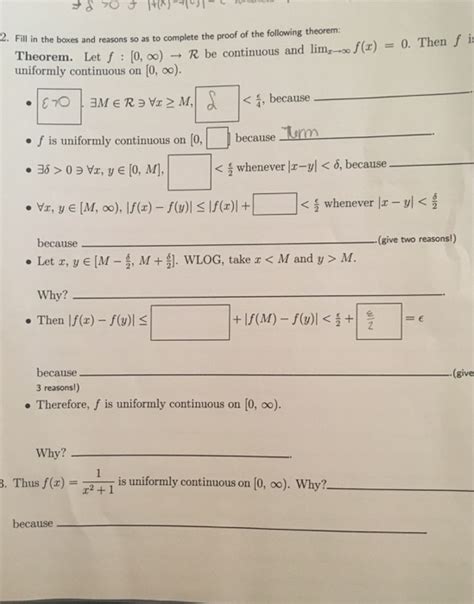 solved theorem let f [0 infinity rightarrow r be