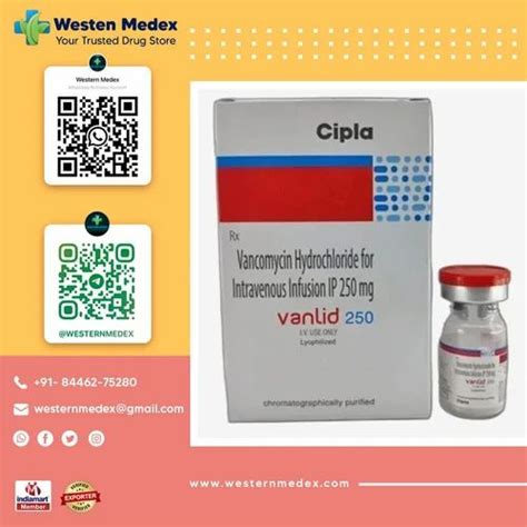 Vanlid Vancomycin Injection Packaging Size 1 Vial At Rs 310vial In