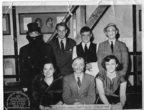 Woolaston Amateur Dramatics Actors In 1952