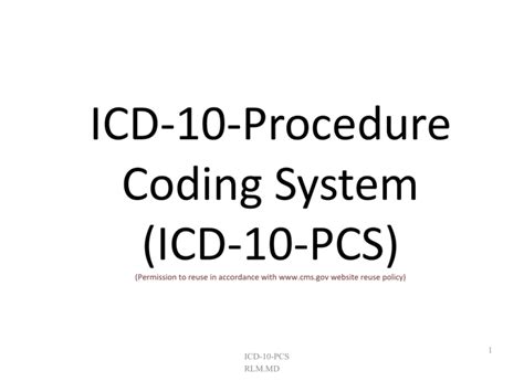 CMS ICD PCS