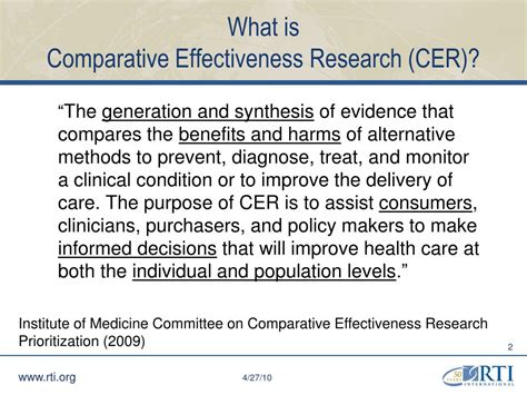 Ppt Infusion Of Statistical Science Into Comparative Effectiveness Research What Why How