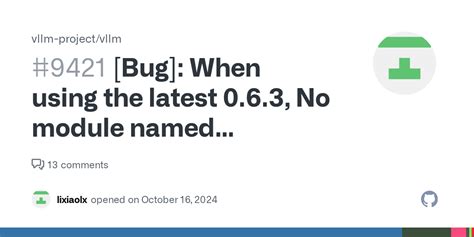 Bug When Using The Latest 063 No Module Named Vllmversion