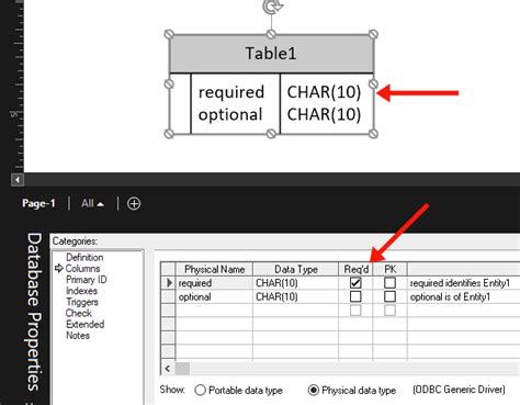 Database Model Diagram Show Required Columns Microsoft Qanda