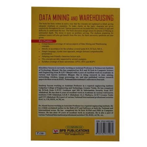 Data Mining And Warehousing Book At ₹ 150 Piece Books On Web Development In New Delhi Id