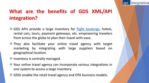 Ppt Gds Api Integration Powerpoint Presentation Free Download Id