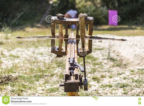 Small Ancient Ballista Editorial Photo Image Of Catapult 74484481