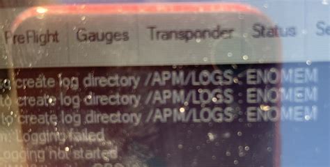 logging failed failed to create log directory apm logs enomem