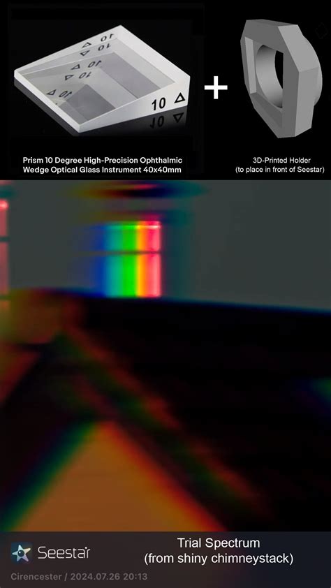 Seestar Spectroscopy With Objective Prism Zwo User Forum