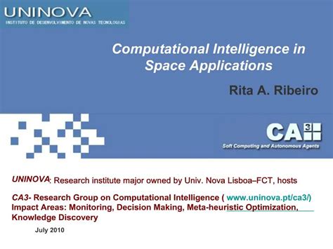 Ppt Computational Intelligence In Space Applications Powerpoint