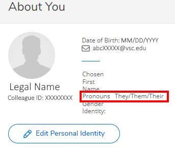 Name Pronouns And Gender Identity Information VSC IT