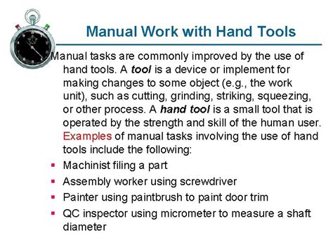 Manual Work Workermachine Systems Sections Chapter 2 1