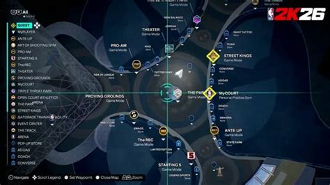Full Nba 2k26 The City Map Points Of Interest And More The Game Haus