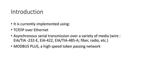 Modbus Intro By Vijayanand Pptx