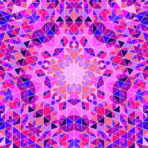 Abstract Polygonal Colorful Circular Tiled Pattern Background Design