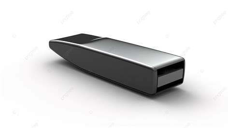 3d Render Of White Background With Isolated Black Flash Drive Usb Stick Usb Drive Usb