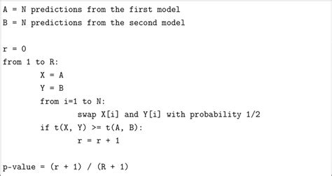 Pseudocode Of The Approximate Randomization Test R Is The Number Of