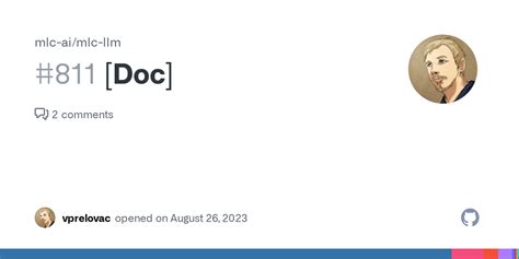 [doc] · issue 811 · mlc ai mlc llm · github
