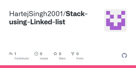 GitHub HartejSingh2001 Stack Using Linked List