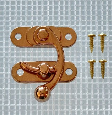B381 Kit 1 1 2 Width X 1 3 4 Swing Catch Brass Finish Latch Sc Small Box Hardware