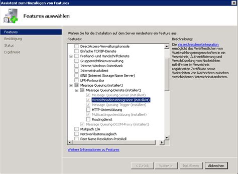 how do i activate message queuing in my windows installation