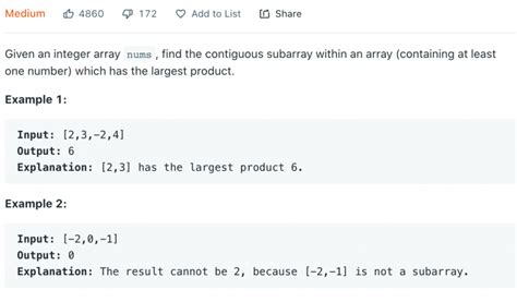 152 Maximum Product Subarray Kickstart Coding
