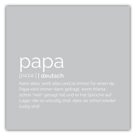 Poster Papa Definition Viele Farben Und Größen Verfügbar Motivisso