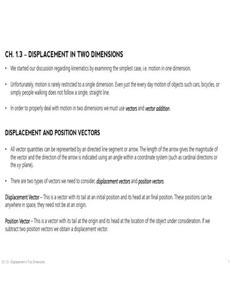 sph4u 2021w ch 1 3 displacement in two dimensions download