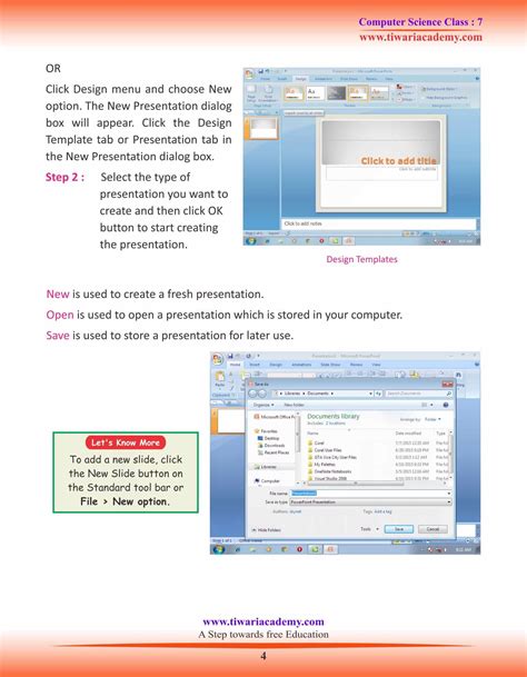 class 7 computer science chapter 3 microsoft powerpoint