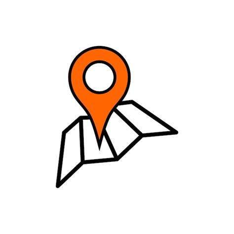 premium vector map point location icon vector template
