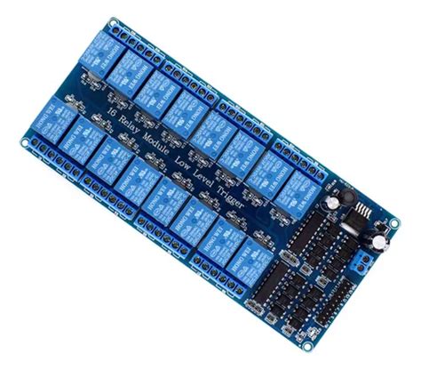 Módulo Relé 5v 16 Canais Para Arduino Automação Parcelamento Sem Juros