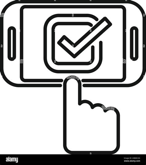 Hand Is Selecting A Checkbox On A Smartphone Screen Indicating A