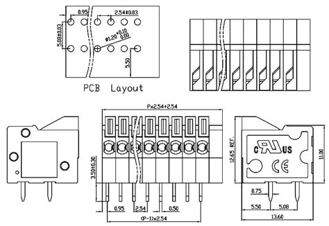 141r 2 54mm Pitch Pcb Spring Clamp Terminal Block Manufacturer