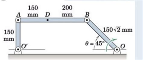 Solved Link Ab Rotates Clockwise With An Angular Velocity Of