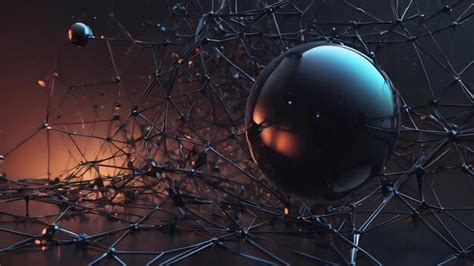 Premium Photo Abstract Black Science 3d Background Network Connection Structure 3d Rendering