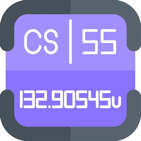Cesium Periodic Table Element 49290055 Vector Art At Vecteezy Cesium Periodic Table Element 49290055 Vector Art At Vecteezy