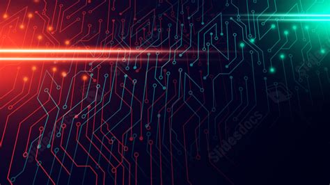 Circuit Board Pattern Blue