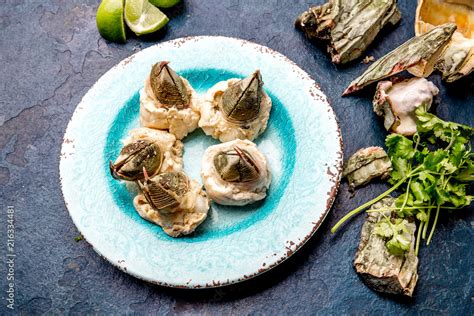 Seafood Picoroco Prepared Picoroco Austromegabalanus Psittacus The