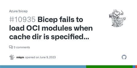 Bicep Fails To Load Oci Modules When Cache Dir Is Specified With Tilda Issue Azure