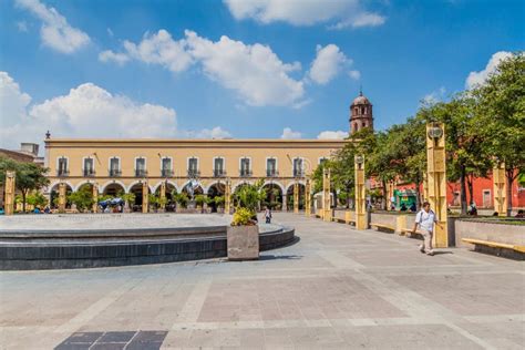 Queretaro Mexico October 3 2016 View Of Plaza Constitucion Square