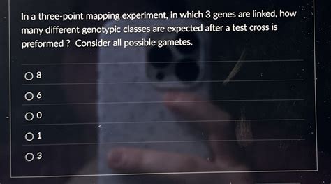 solved in a three point mapping experiment in which 3