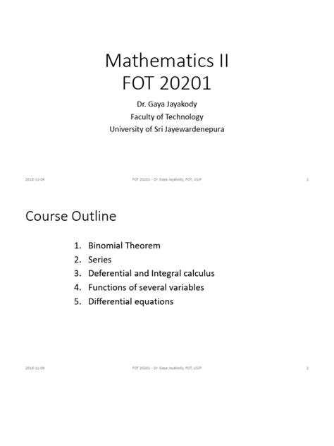Mathematics Ii Calculus Differentiation Pdf Derivative Gradient