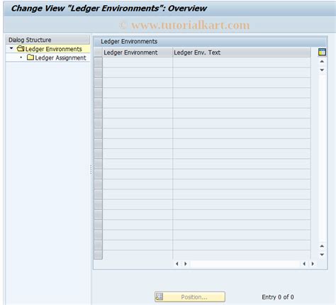 GADBCLD SAP Tcode ADB Ledger Customizing Transaction Code