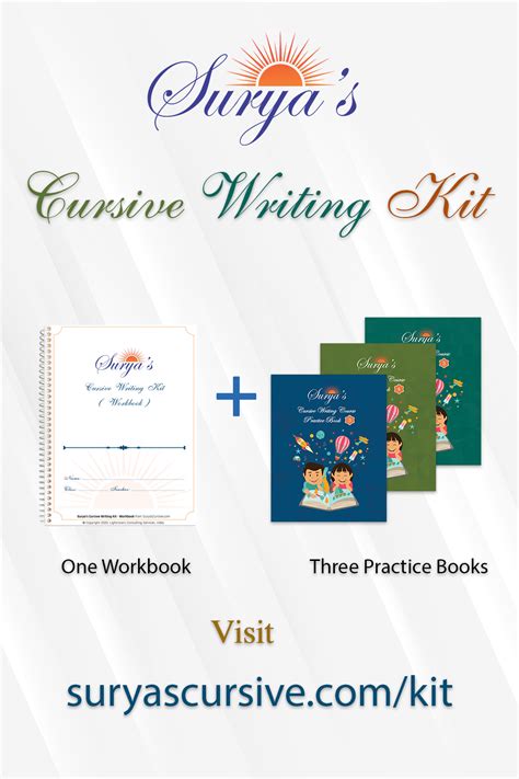 Master The Art Of Cursive Writing With Surya S Kit