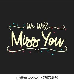 Farewell Party We Will Miss You Stock Vector Royalty Free 778782970