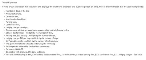 Solved Create A Gui Application That Calculates And Displays