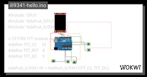 Ili9341 O Wokwi Arduino And Esp32 Simulator